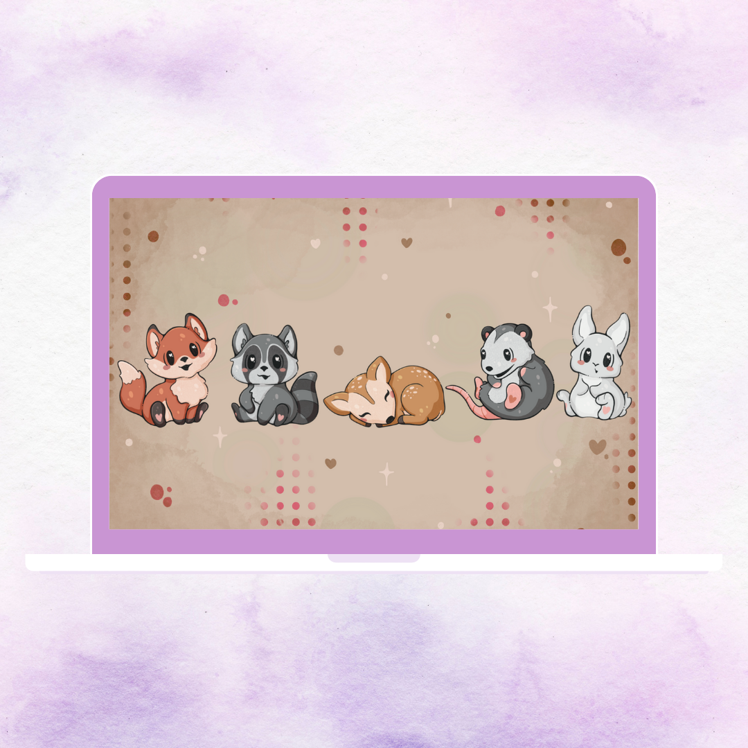 Woodland Creatures Desktop Wallpapers – Eclectic Scribbles