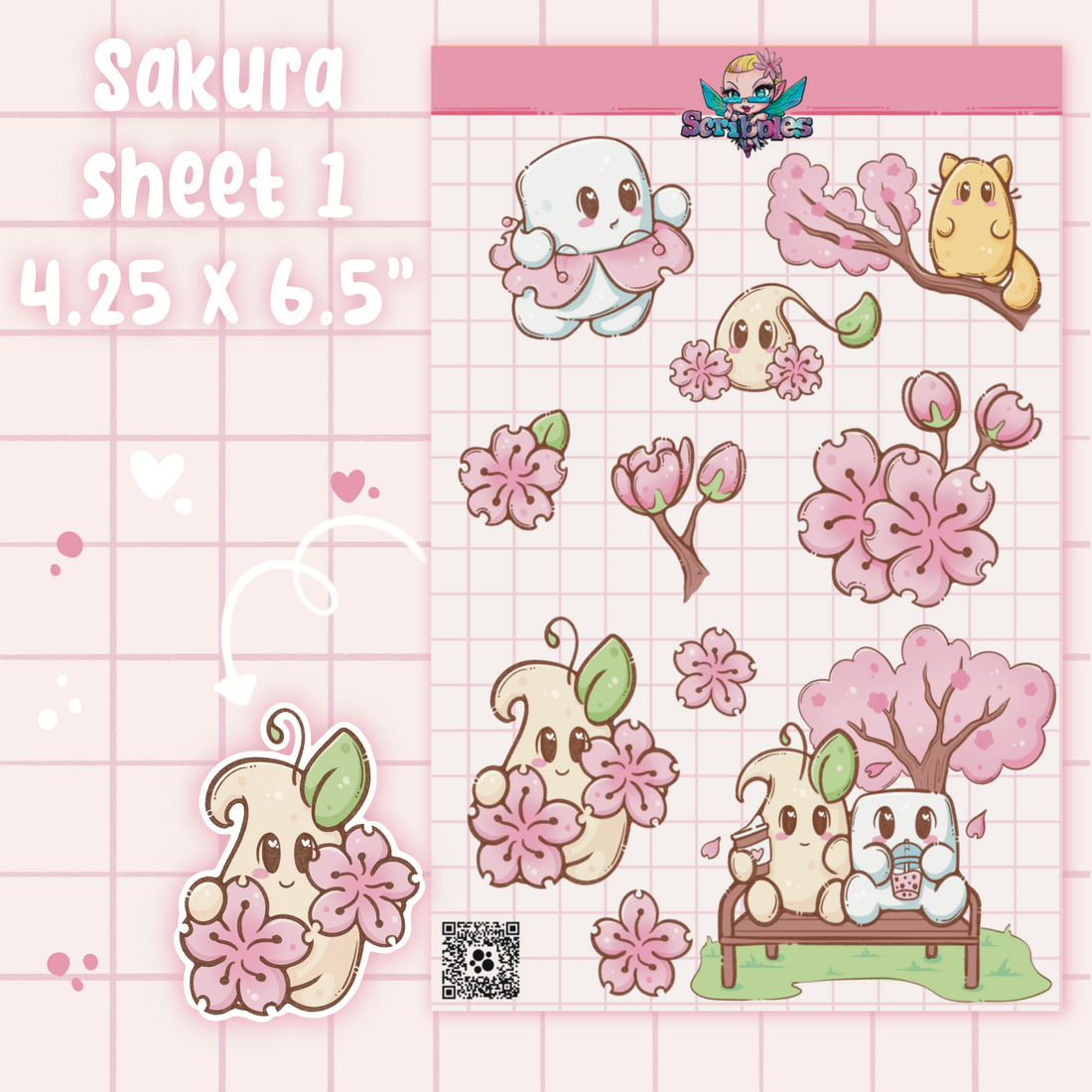 Sakura Sticker Sheet Kit & Individual Sheets – Eclectic Scribbles