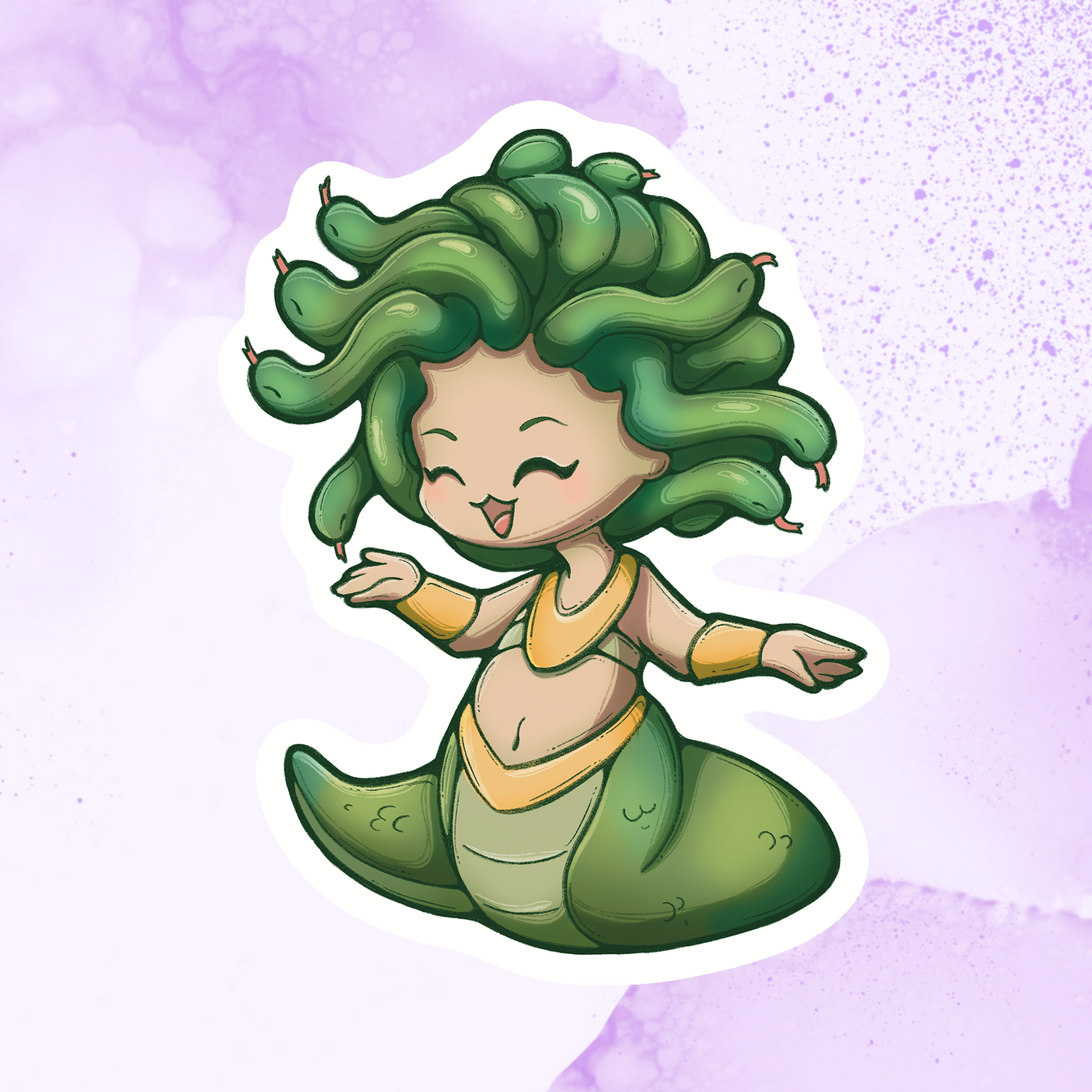 Medusa Sticker – Eclectic Scribbles